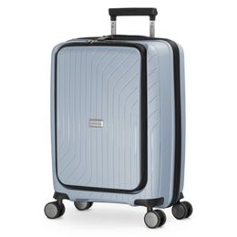 Hartschalen-Trolley Hauptstadtkoffer "TXL, 55 cm" Gr. B/H/T: 40cm x 55cm x 23cm 40 l, blau (iceblau) Koffer Hartschalen-Koffer Handgepäck-Koffer Reisegepäck TSA Schloss