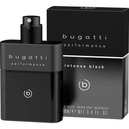 Eau de Toilette Bugatti "Bugatti Performance Intense Black EdT 100ml" Parfüms Gr. 100 ml, schwarz Herren