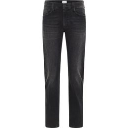 Slim-fit-Jeans Mustang "Style Oregon Slim" Gr. 33, Länge 34, schwarz (903 schwarz) Herren Jeans