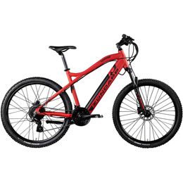 Zündapp E-Bike ZÜNDAPP "Z898" E-Bikes Gr. 48 cm, 27,5 Zoll (69,85 cm), rot E-Bike E Mountainbike 27,5 Zoll Pedelec 170 - 190 cm Hardtail MTB