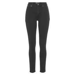 Skinny-fit-Jeans Calvin Klein Jeans "HIGH RISE SKINNY" Gr. 25, Länge 30, schwarz Damen Jeans