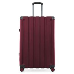 Hartschalen-Trolley Hauptstadtkoffer "Q-Damm - Großer Koffer" Gr. B/H/T: 51cm x 78cm x 31cm 111 l, rot (burgund) Koffer Reisekoffer, Aufgabegepäck, Hartschalenkoffer, groß