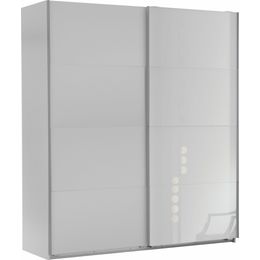 Schwebetürenschrank wimex "Easy" Schränke Gr. B/H/T: 135cm x 210cm x 65cm, 2 St., weiß (weiß, weißglas) mit Teilglas