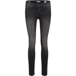 Skinny-fit-Jeans Mustang "Jasmin Jeggins" Gr. 30, Länge 32, schwarz (4000, 882 schwarz) Damen Jeans