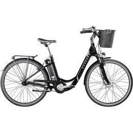 Zündapp E-Bike ZÜNDAPP "Z517" E-Bikes Gr. 48 cm, 28 Zoll (71,12 cm), schwarz E Bike Damenfahrrad 28 Zoll 155 - 190 cm mit 7 Gang Nabenschaltung