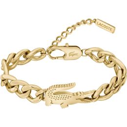 Armkette Lacoste "CROCODILE, 2040373, 2040374", gold (gelbgoldfarben), Armbänder, Damen, Edelstahl