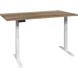 Mäusbacher Schreibtisch MÄUSBACHER "Big System Office" Tische Gr. B: 140 cm, weiß (weiß matt, wildeiche trüffel, trüffel) Breite 140 cm, elektrisch höhenverstellbar