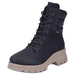 Plateaustiefelette Rieker Gr. 38, schwarz Damen Schuhe Winterboots, Stiefelette mit wasserabweisender RiekerTEX-Membran