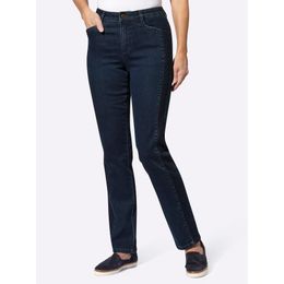 Bequeme Jeans Casual Looks Gr. 48, Normalgrößen, blau (dark blue) Damen Jeans