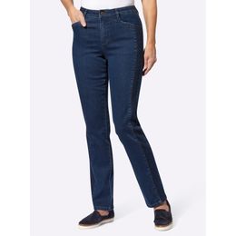 Bequeme Jeans Casual Looks Gr. 19, Kurzgrößen, blau (blue, stone, washed) Damen Jeans