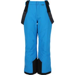 Skihose WHISTLER "Drizzle" Gr. 128, EURO-Größen, blau Kinder Hosen mit Hosenträgern und wasserfester Eigenschaft