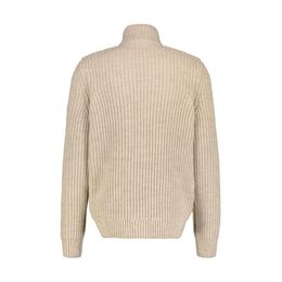 Strickjacke Lerros "Lerros Kabel-Strickjacke mit Schurwollanteil" Gr. L, beige (tender melange) Herren Strickjacken