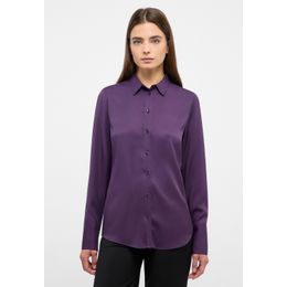 Hemdbluse Eterna "REGULAR FIT" Gr. 36, lila (plum) Damen Blusen