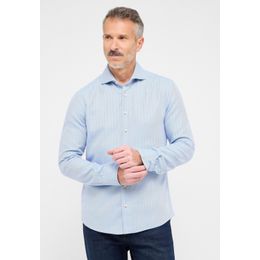 Langarmhemd Eterna "SLIM FIT" Gr. 38, Normalgrößen, blau (rauchblau) Herren Hemden