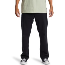 Stoffhose Quiksilver "DNA TWILL BEACH PANT", Herren, Gr. L, N-Gr, schwarz, Obermaterial: 98% Baumwolle, 2% Elasthan, sportlich, Hosen