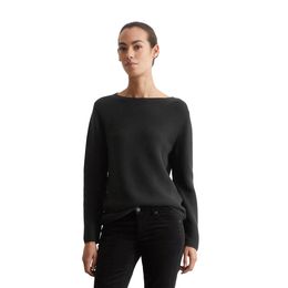 Marc O'Polo Rundhalspullover MARC O'POLO "aus Organic Cotton" Gr. L, schwarz Damen Pullover