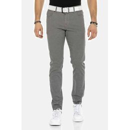 Cipo & Baxx 5-Pocket-Jeans CIPO & BAXX "Jeans" Gr. 28, Länge 32, grau Herren Jeans