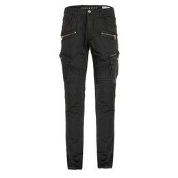 Cipo & Baxx Cargojeans CIPO & BAXX "Jeans" Gr. 30, Länge 34, schwarz Herren Jeans