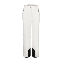 Skihose Icepeak "D SKIHOSE FREYUNG" Gr. 48, N-Gr, weiß, Damen, Obermaterial: 94% Polyester, 6% Elasthan, Hosen