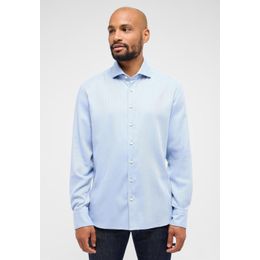 Langarmhemd Eterna "MODERN FIT" Gr. 40, Normalgrößen, blau (rauchblau) Herren Hemden