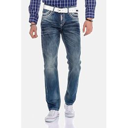 Cipo & Baxx Regular-fit-Jeans CIPO & BAXX "Jeans" Gr. 32, Länge 34, blau Herren Jeans