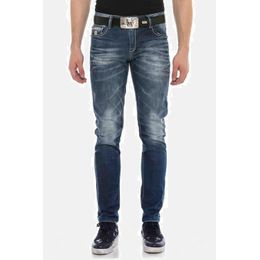 Cipo & Baxx Regular-fit-Jeans CIPO & BAXX "Jeans" Gr. 30, Länge 32, blau Herren Jeans in legerem Regular Fit-Schnitt, CD544