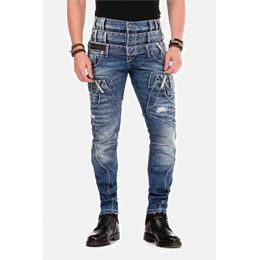 Cipo & Baxx Röhrenjeans CIPO & BAXX "Jeans" Gr. 29, Länge 32, blau Herren Jeans