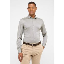 Langarmhemd Eterna "SLIM FIT" Gr. 40, Normalgrößen, grün (olive) Herren Hemden