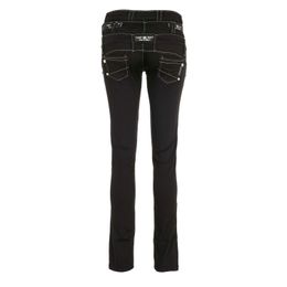 Cipo & Baxx 5-Pocket-Jeans CIPO & BAXX "Jeans" Gr. 28, Länge 34, schwarz Damen Jeans