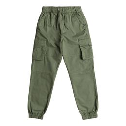 Cargohose Quiksilver "WE GET BY CARGO SURF PANT YOUT" Gr. 16 (170/176), N-Gr, grün (four leaf cl) Kinder Hosen