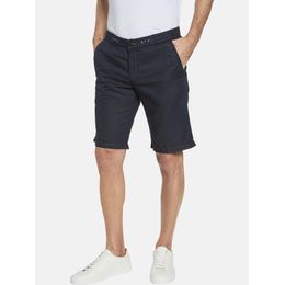 Bermudas Babista "Bermuda VIENTINO" Gr. 48, N-Gr, blau (dunkelblau), Herren, Obermaterial: 55% Leinen LI. 45% Baumwolle CO., Hosen, mit angenehmen Stretchbund