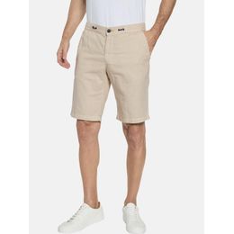 Bermudas Babista "Bermuda VIENTINO" Gr. 48, N-Gr, beige, Herren, Obermaterial: 55% Leinen LI. 45% Baumwolle CO., Hosen, mit angenehmen Stretchbund