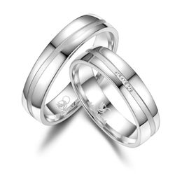 Verlobungsring MARRYA "Silber Ringe Trauringe Eheringe Partnerringe" Fingerringe Gr. 48, Silber 925 (Sterlingsilber), silberfarben (herren ring, silber) Damen