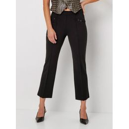 Bundfaltenhose Toni "Jenny Kick 7/8" Gr. 44, N-Gr, schwarz (black) Damen Hosen in 78 Länge