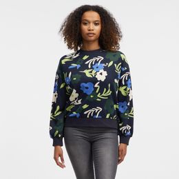 Sweatshirt Ragwear "WUSS PRINT" Gr. M (38), blau (navy) Damen Sweatshirts