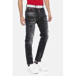 Cipo & Baxx 5-Pocket-Jeans CIPO & BAXX "Jeans", Herren, Gr. 40, L&auml;nge 32, schwarz, 98% Baumwolle, 2% Elasthan, unifarben, Basic, regular fit lang, Jeans 5-Pocket-Jeans, im modischen Look, CD666