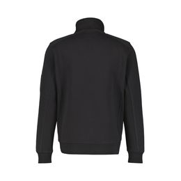 Sweatjacke Lerros "Lerros in Struktur-Mix-Qualität" Gr. L, schwarz (black) Herren Sweatjacken