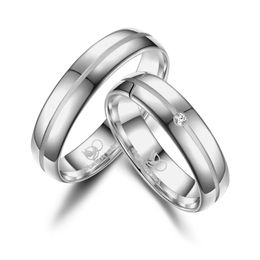 Verlobungsring MARRYA "Silber Ringe Trauringe Eheringe Partnerringe" Fingerringe Gr. 48, Silber 925 (Sterlingsilber), silberfarben (herren ring, silber) Damen