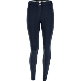 Jeggings Freddy "WRUP2 SUPERSKINNY" Gr. M (38), N-Gr, blau (blue navy) Damen Hosen mit Lifting & Shaping Effekt