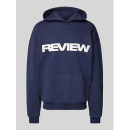 Review Hoodie mit Kapuze