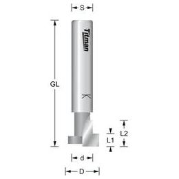 T-Nutfräser HW Z=1