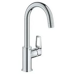 Waschtischmischer Grohe Bauloop L-Size, Ausladung 140 mm, Push-Open Ablauf, chrom - 23891001