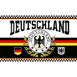 Flagge Deutschland 2 LORBEERKRANZ 4 STERNE 90 x 150 cm