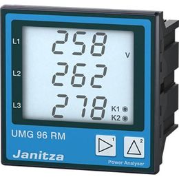 Janitza UMG 96RM-P L-N: 10-300 VAC, L-L: 18-520 VAC