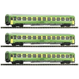 Fleischmann 814439 N 3er Set Eurofima-Wagen der GYSEV