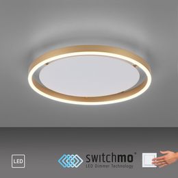 LeuchtenDirekt LED Deckenleuchte RITUS, rund, 3-Stufen Dimmer, 3000Kelvin, Innenleuchte, IP20