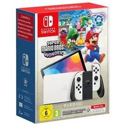 Mendler NINTENDO SwitchTM – OLED-Modell (weiß) + Super Mario Bros.TM Wonder Nintendo Switch Online 12-monatige (365-tägige) Einzelmitgliedschaft