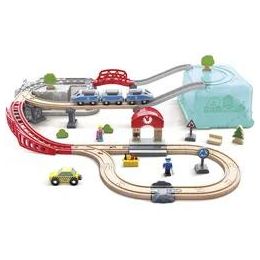 Spielzeug-Eisenbahn HAPE "Stadtbahn" Spielzeugfahrzeuge bunt Kinder FSC- schützt Wald - weltweit