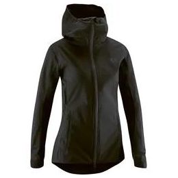 Fahrradjacke Gonso "Save Jacket Trail W" Gr. 48, schwarz Damen Jacken Regenjacke wind- und wasserdicht, Radjacke mit Kapuze