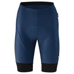 Fahrradhose Gonso "SQlab GO W" Gr. 48, Normalgrößen, blau (dunkelblau) Damen Hosen Radhose mit Sitzpolster, kurze moderne Radlerhose, Tight Fit